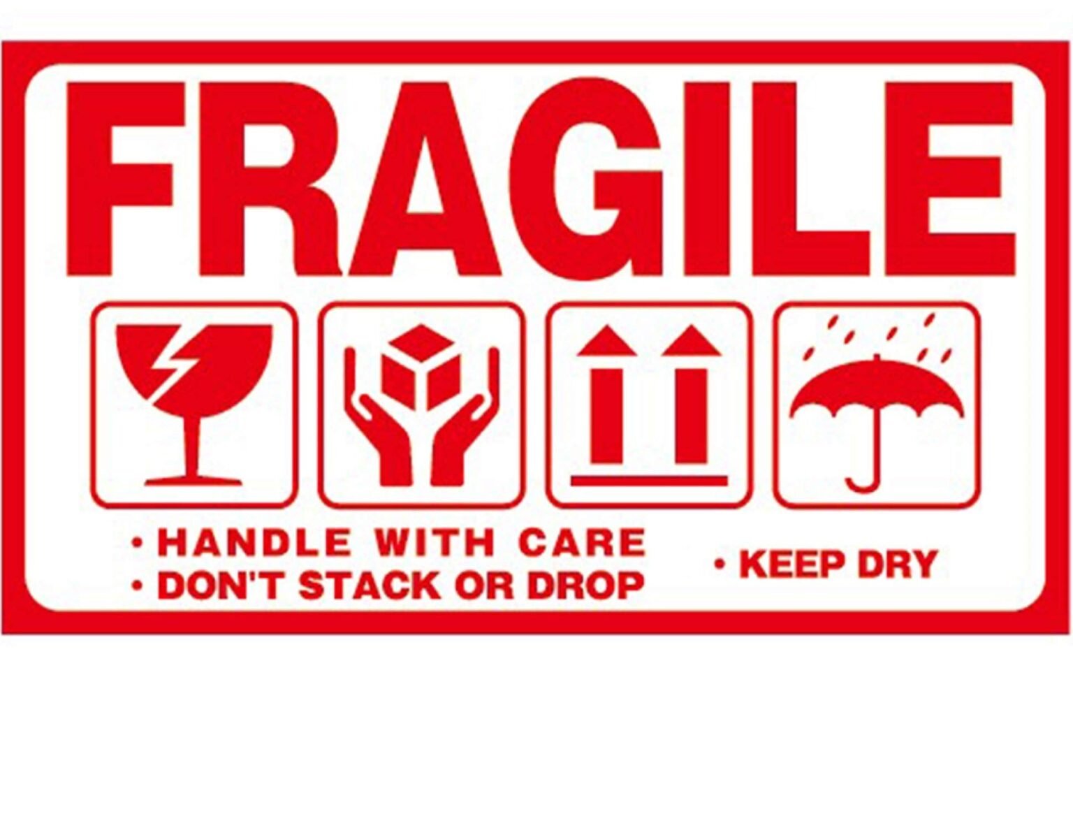 Fragile Label – AAA General Trading